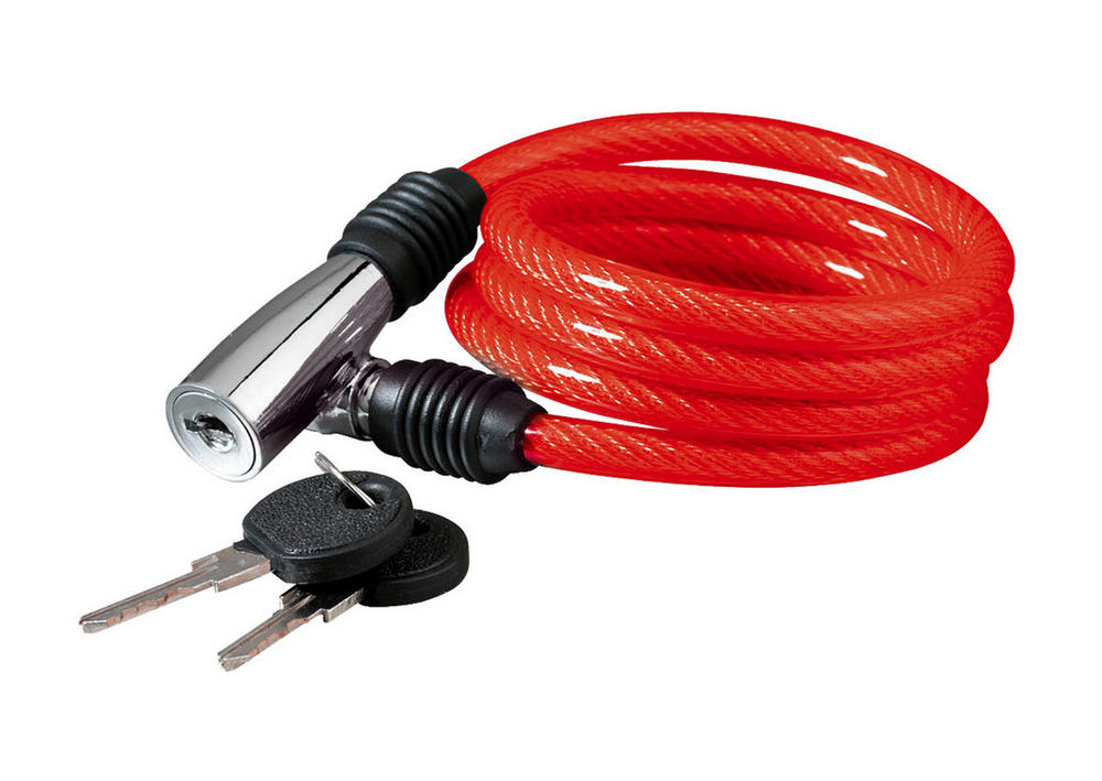 Велозамок KLS Beat тросовий 8x1000 мм червоний - купити в інтернет-магазині Dnipro.Bike: відгуки ...