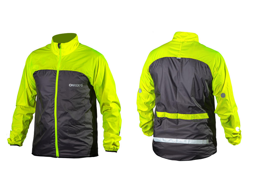 Вітровка ONRIDE Gust reflective сірий-жовтий неон - купити в інтернет-магазині Dnipro.Bike: фото ...
