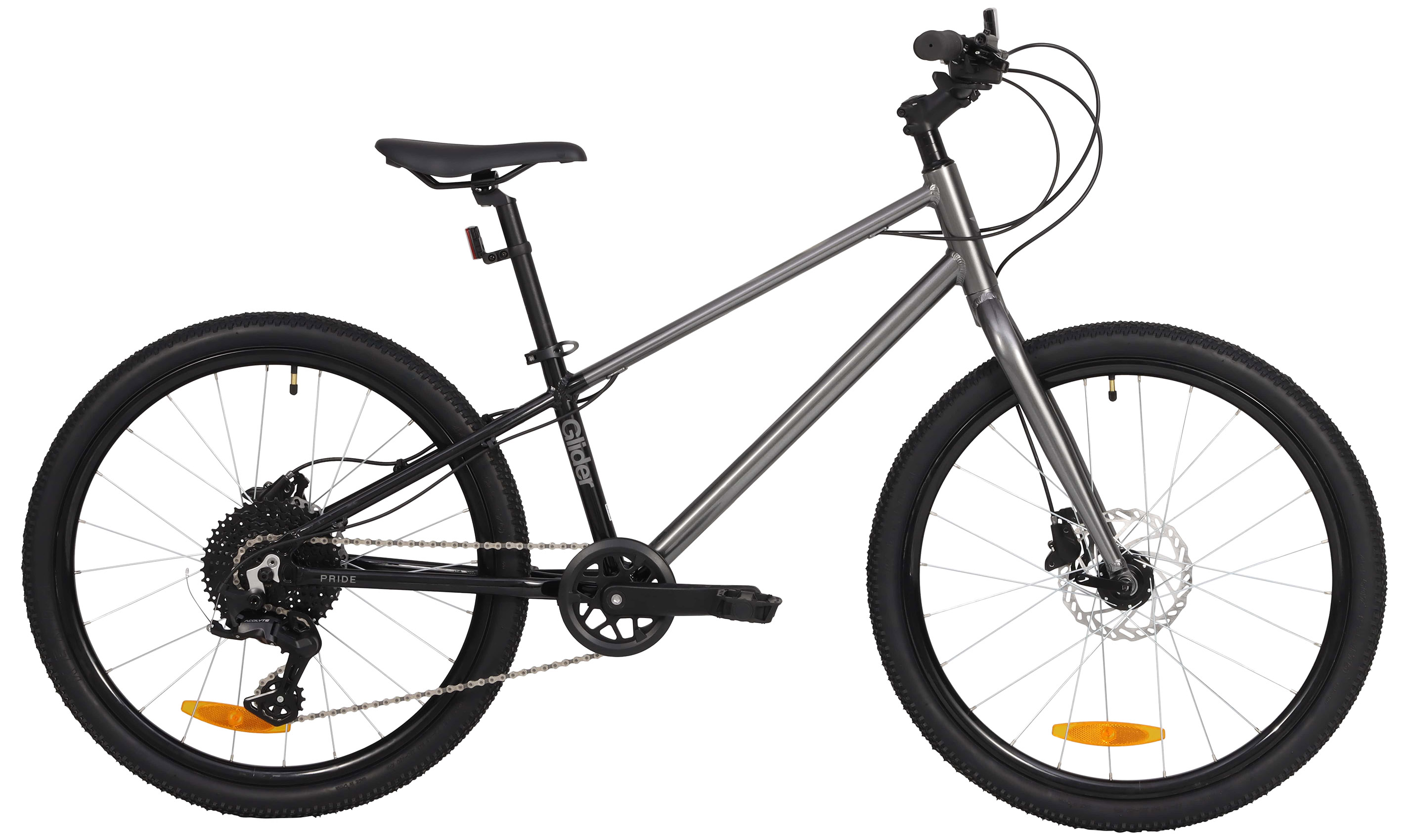 Велосипед 24" Pride GLIDER 4.2 2025 темно-сірий - ціни, відгуки, фото, характеристики | Dnipro.Bike