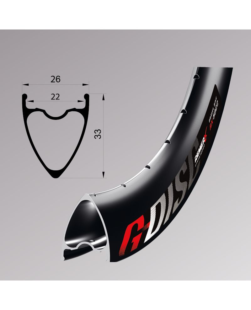Обід Remerx G-DISC RX 5022, 28'', 622x22, 32 отв., FV, чорн. анод ...